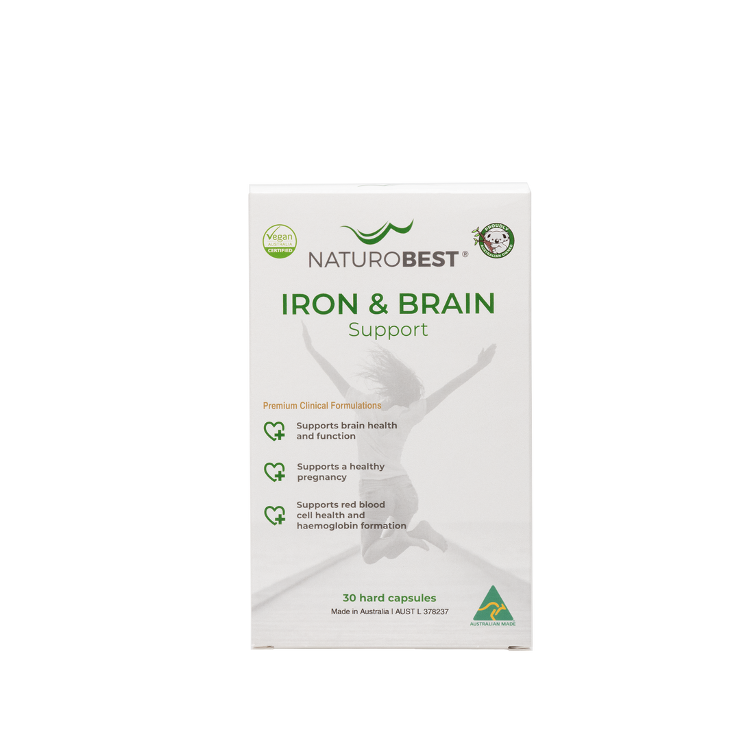 Iron & Brain Support | Vegan Iron, Choline, Vitamins C, B12 & Folate